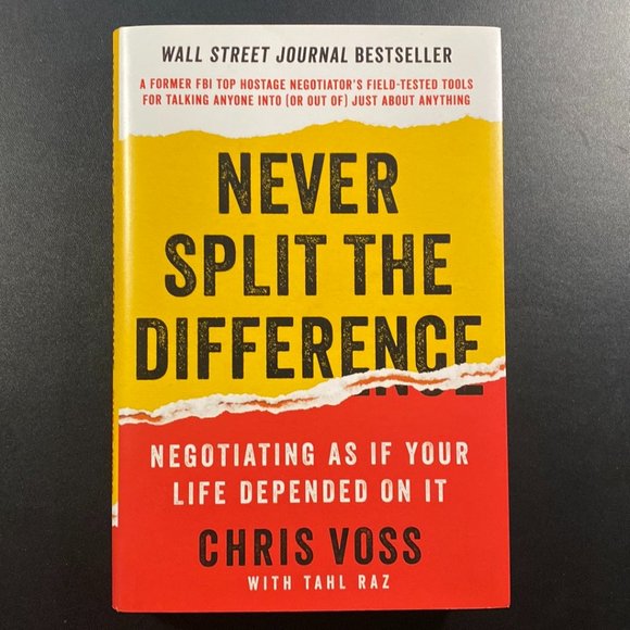 Accents | Nwt Never Split The Difference Hardcover Book | Poshmark